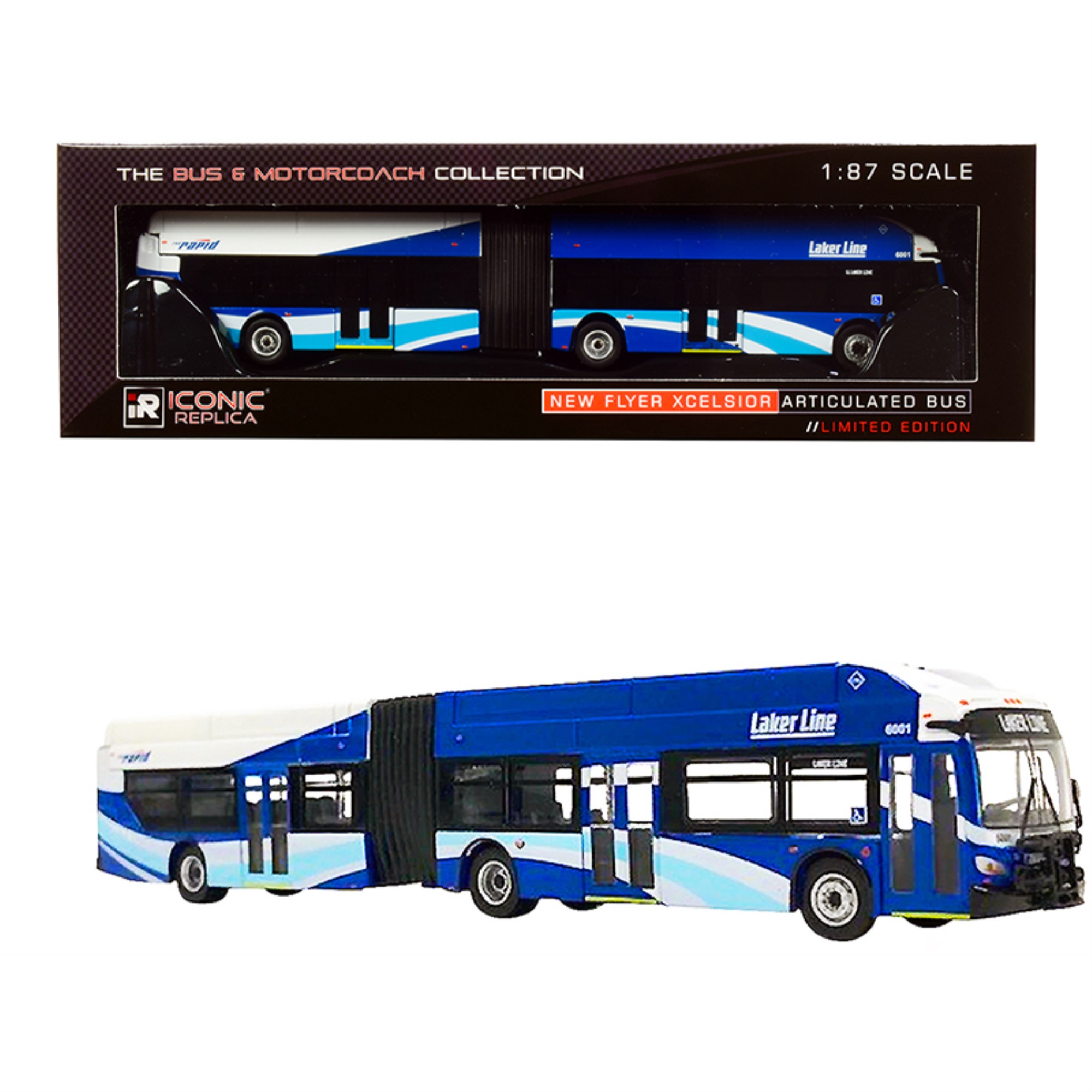 Iconic Replicas New Flyer Xcelsior XN60 Articulated Bus The Rapid ...
