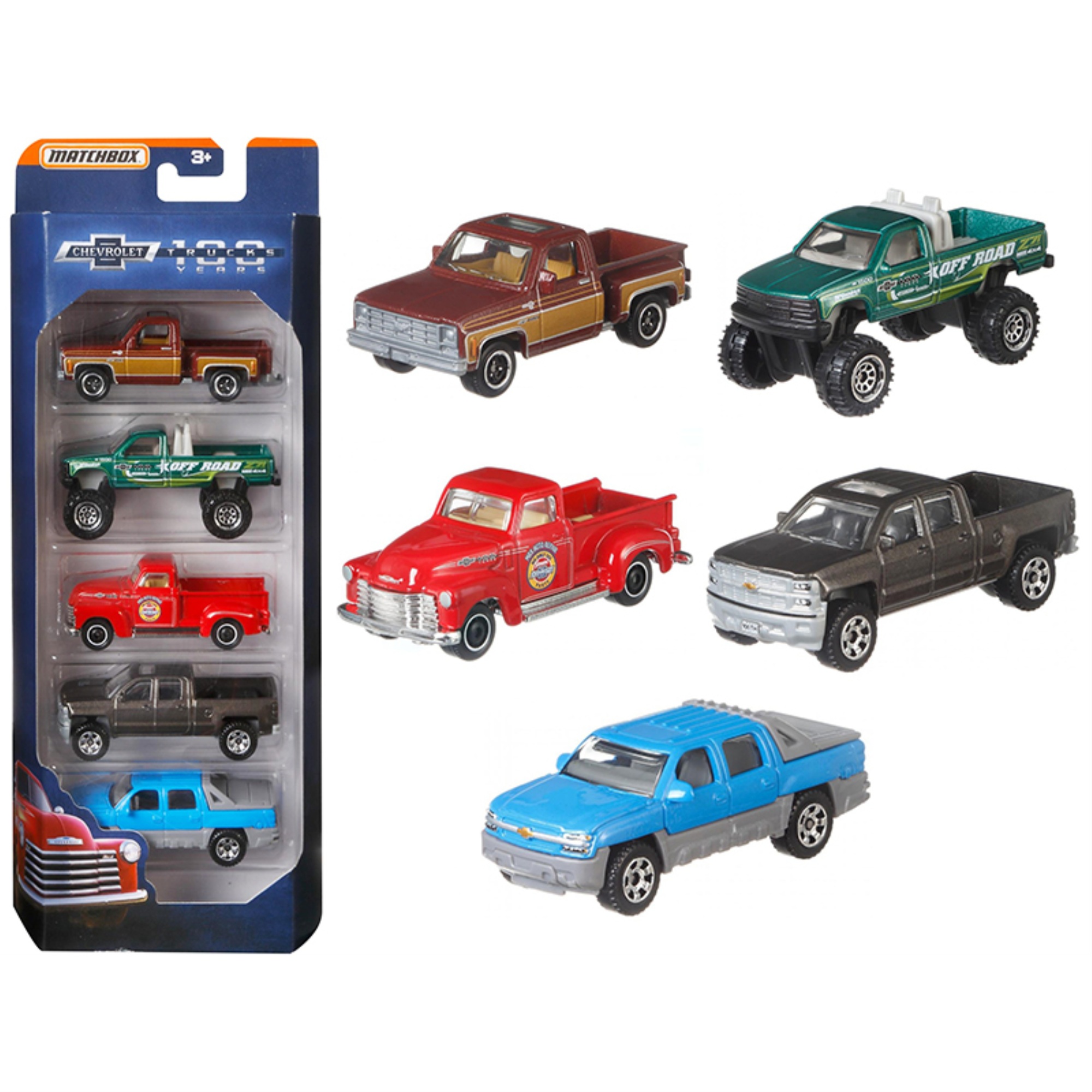 FBC29 \100 Years Anniversary of Chevrolet Trucks" Set of 5 Pickup ...