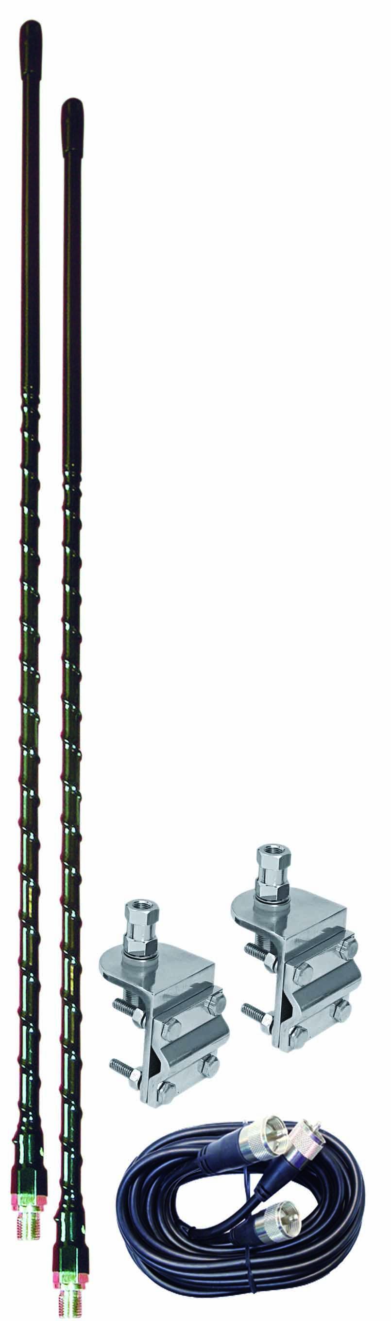 Accessories+Unlimited+Aumm22-b+2+Ft.+Dual+Mirror+Mount+CB+Antenna+Kit ...