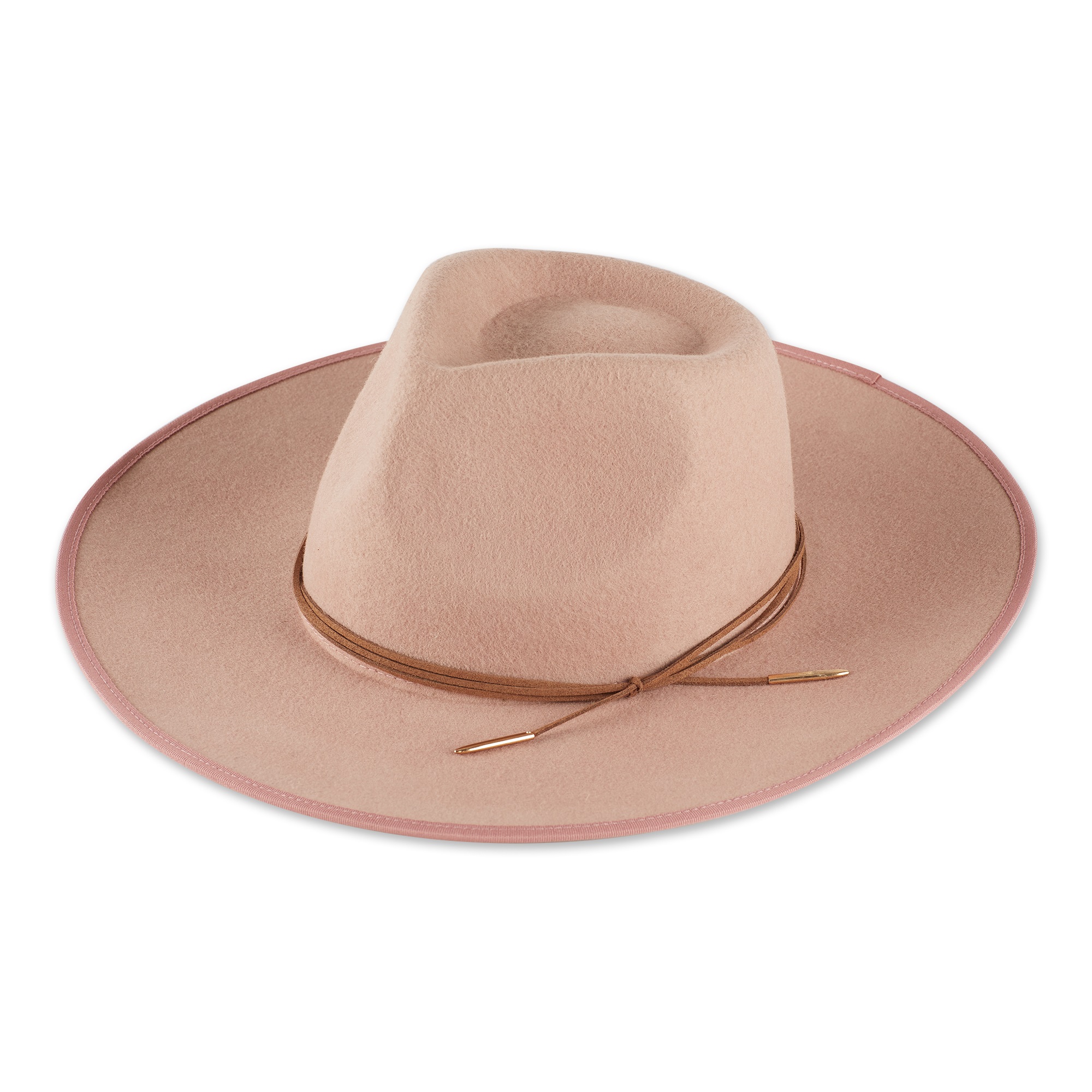 Design Imports Hadley Wren Faye Wool Panama Hat - Ballet Pink