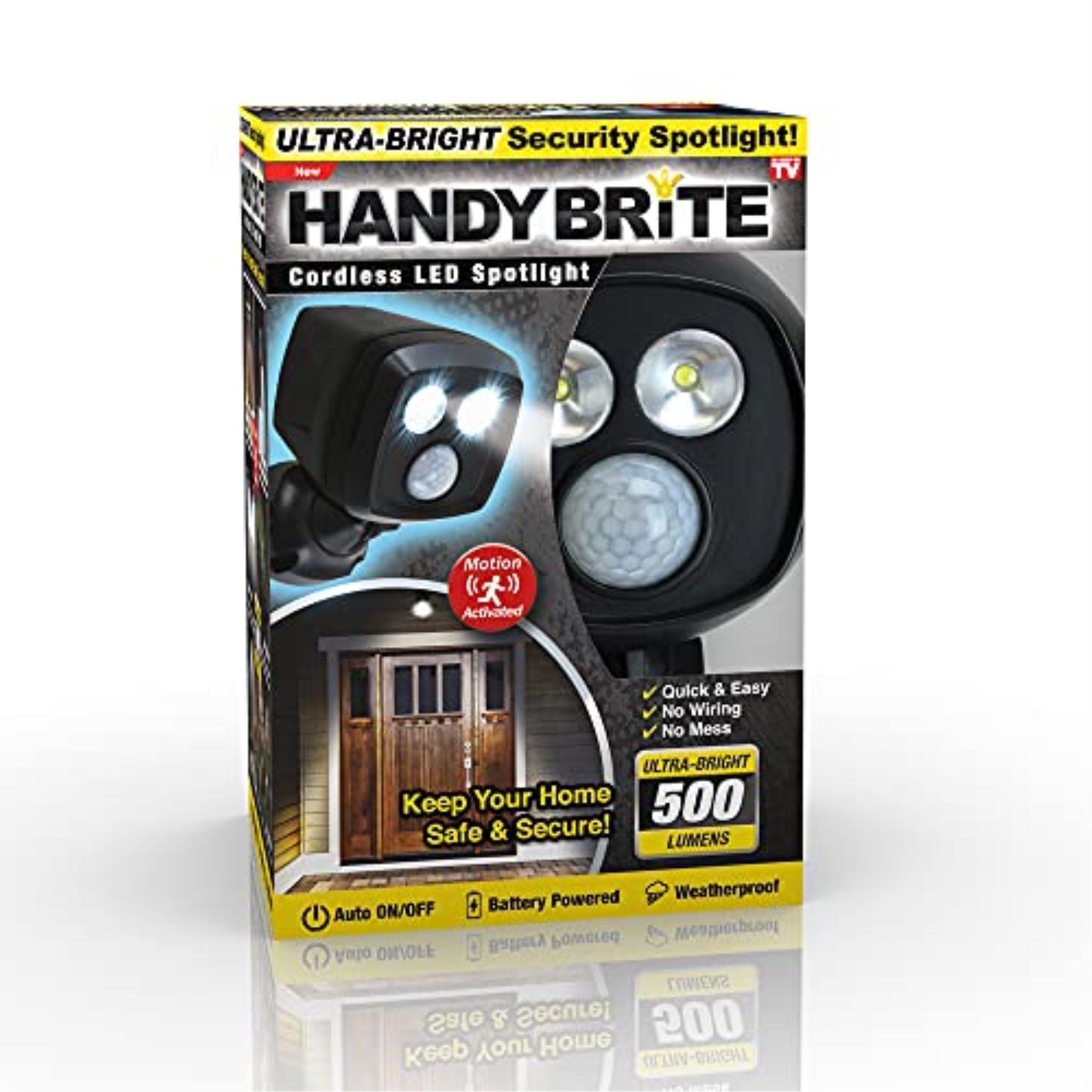 HANDY BRITE 6016874 SPOTLIGHT LED BLK 500L Handy Brite Motion-Sensing ...