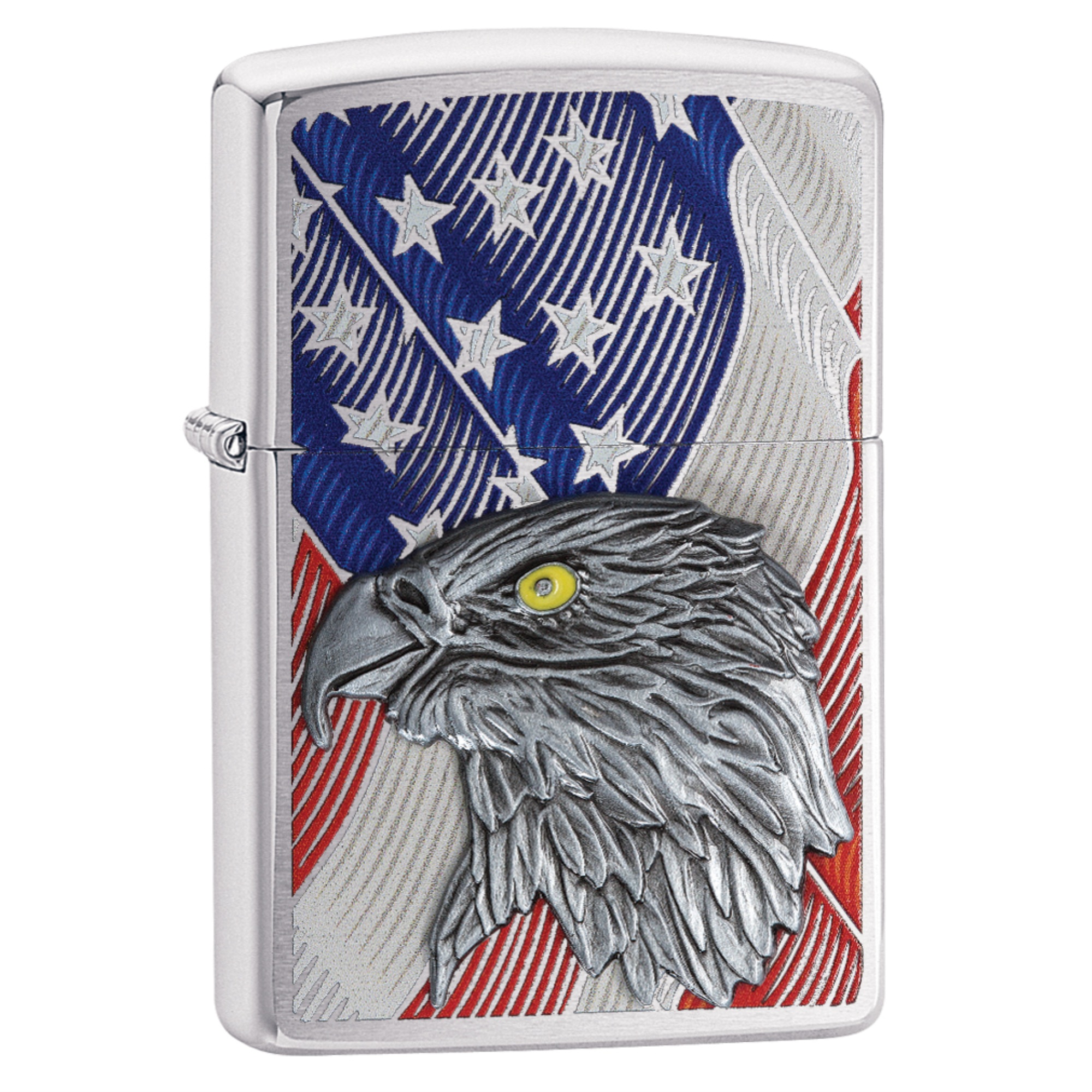 Zippo Manufacturing Company 29508 - Zippo USA Flag w/Eagle Emblem ...