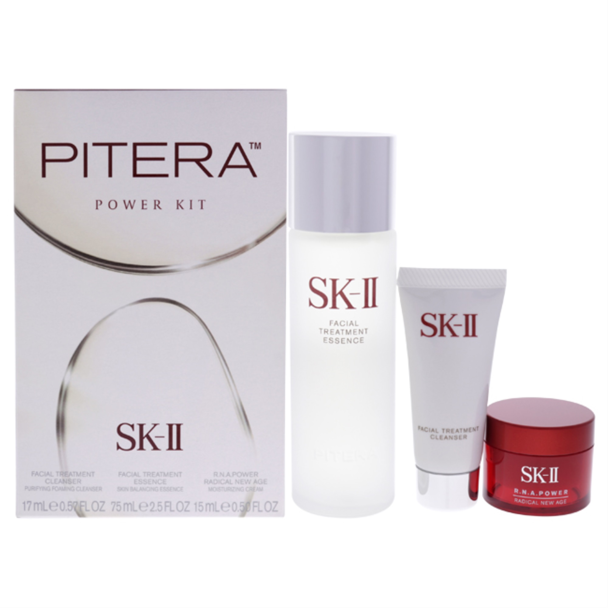 Pitera Power Kit by SK-II for Unisex - 3 Pc 2.5 oz Facial Treatment ...