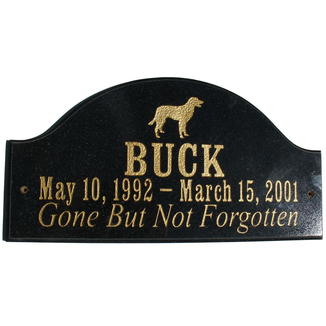 Qual Arc RID-LOGO-BP Ridgecrest Arch "Black Polished Stone Color" LOGO ...