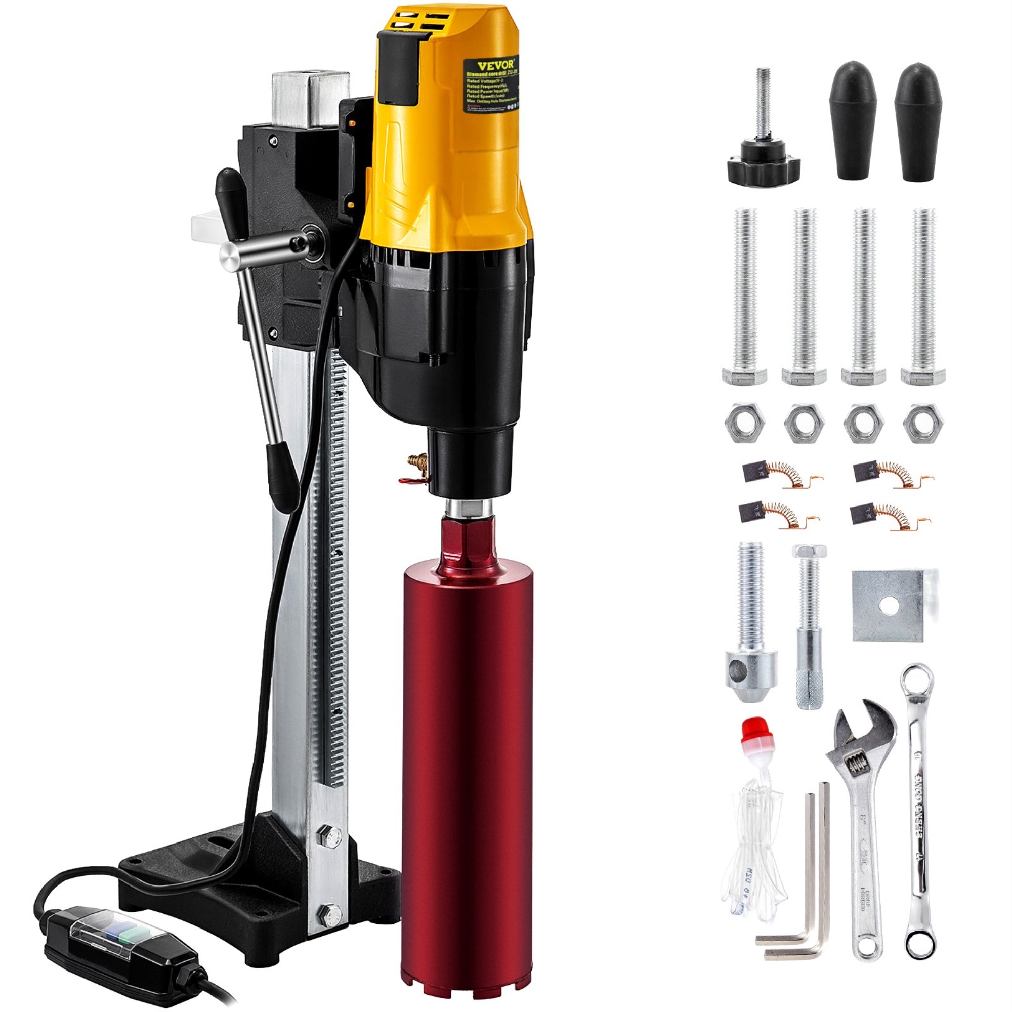 VEVOR 4450w Diamond Core Drill Concrete Drill Machine Max 255mm W ...