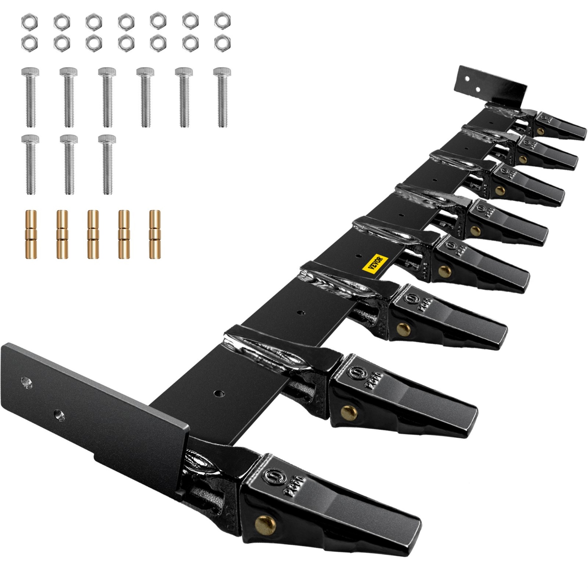 VEVOR Vevor Bucket Tooth Bar Bolt On Tractor Bucket Teeth 66'' Bucket ...