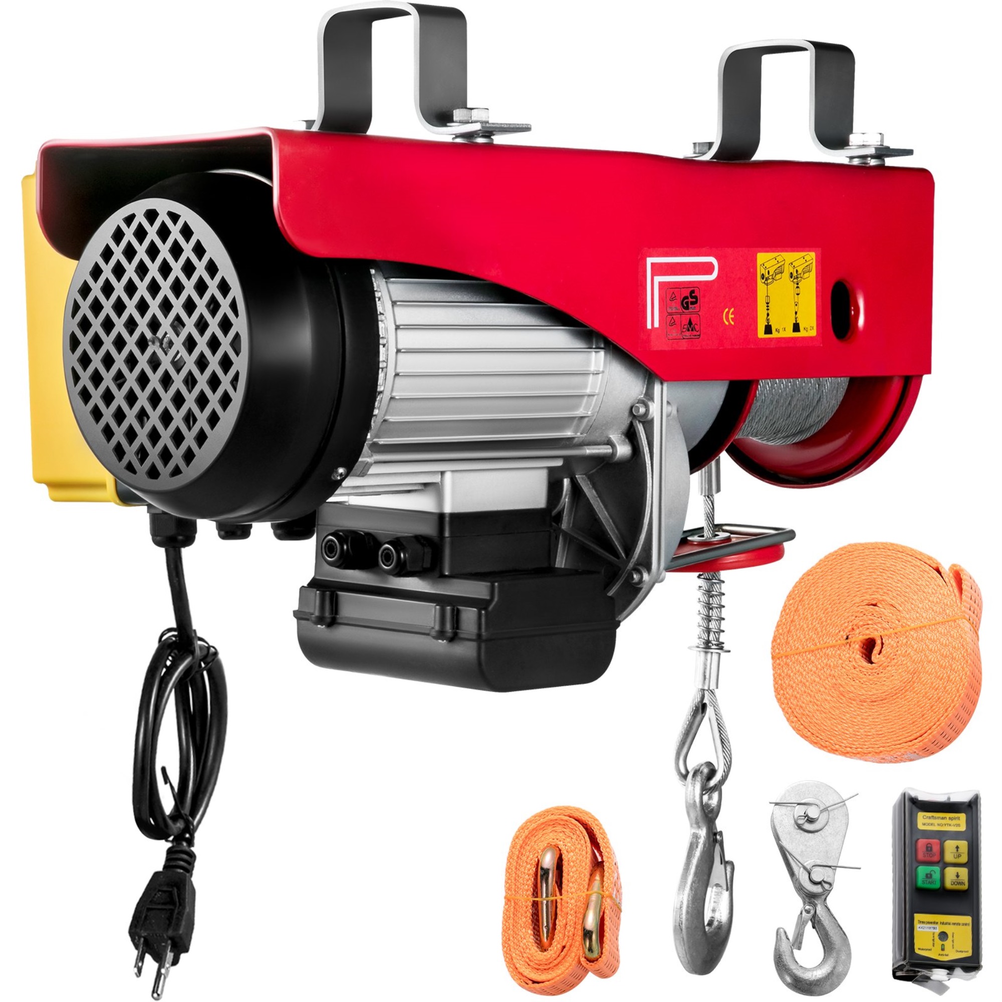 VEVOR Vevor Electric Hoist 110v Electric Winch 1800lbs With Wireless ...