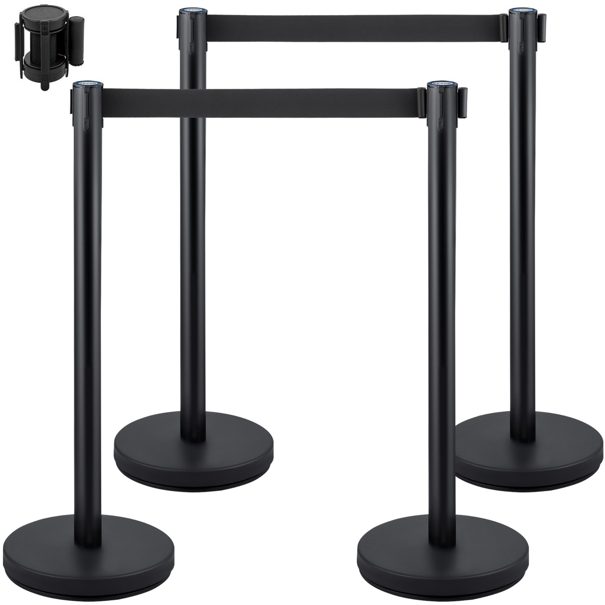 VEVOR Vevor Crowd Control Stanchion Stanchion Set 4 Pieces With 6.6 Ft ...