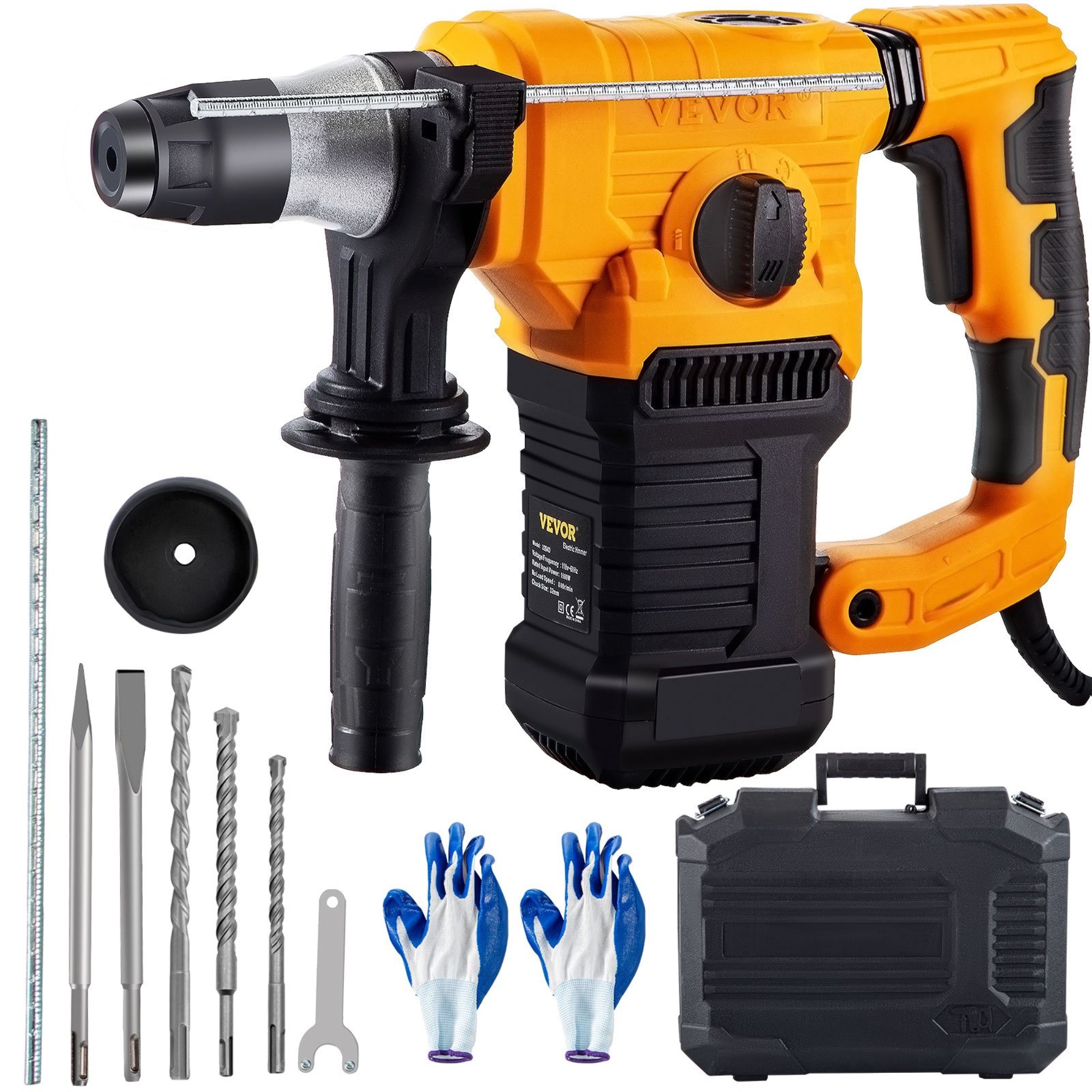 Vevor Vevor Electric Rotary Hammer Drill Sds Plus Rotary Hammer Drill 1