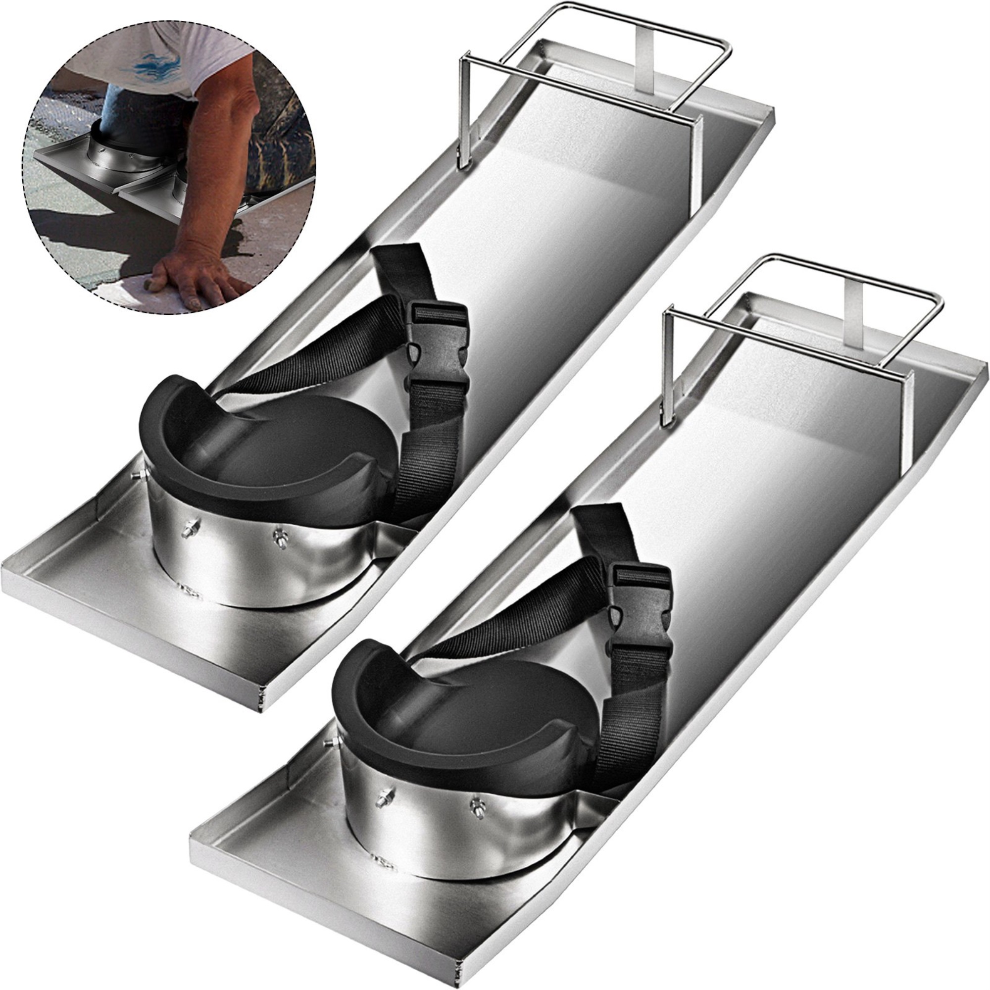 VEVOR Vevor Concrete Slider Knee Boards Pair Sliding Boards 30" X 8 ...