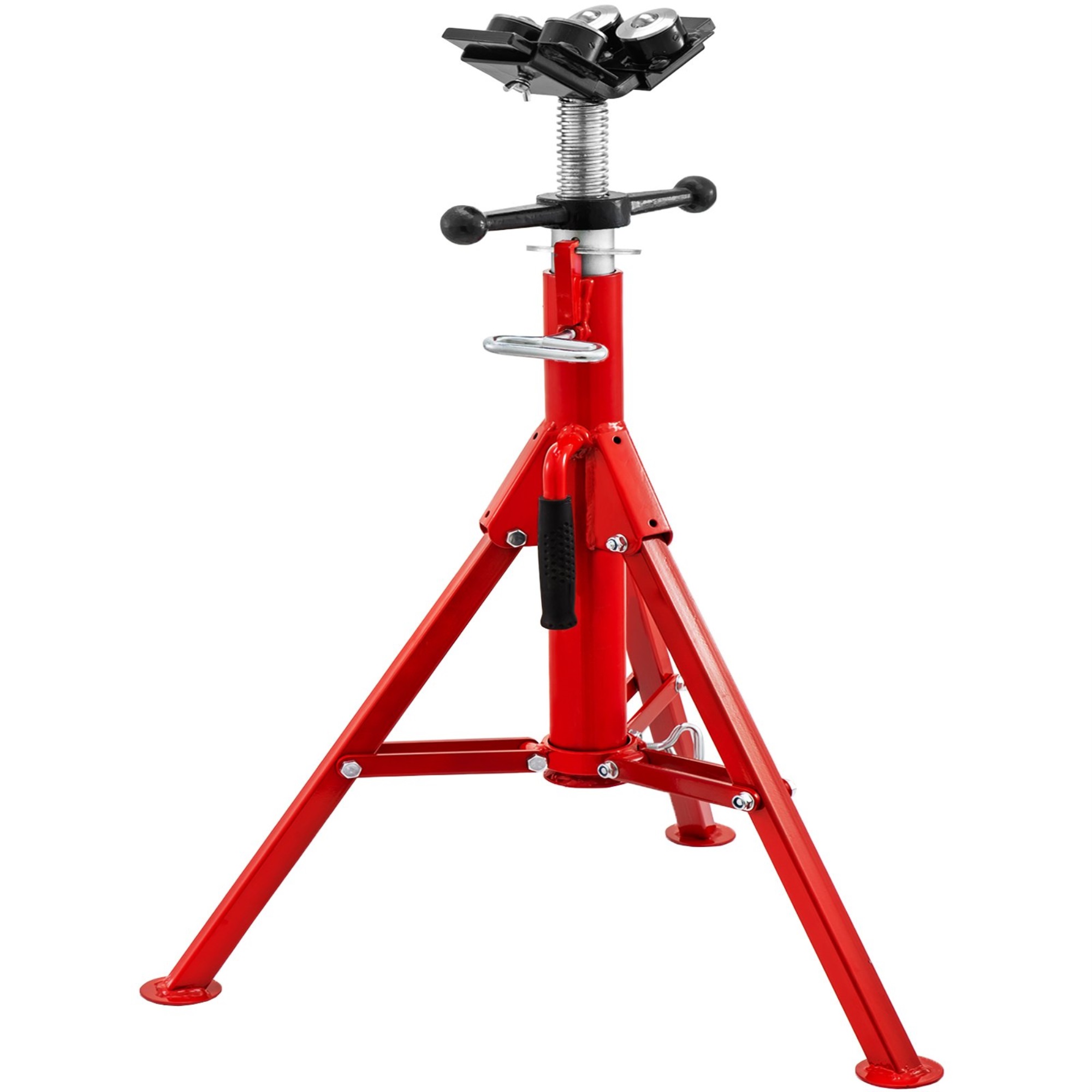 VEVOR Pipe Stand Fold-a-jack 4-ball Transfer Head, 12" Pipe Capacity ...