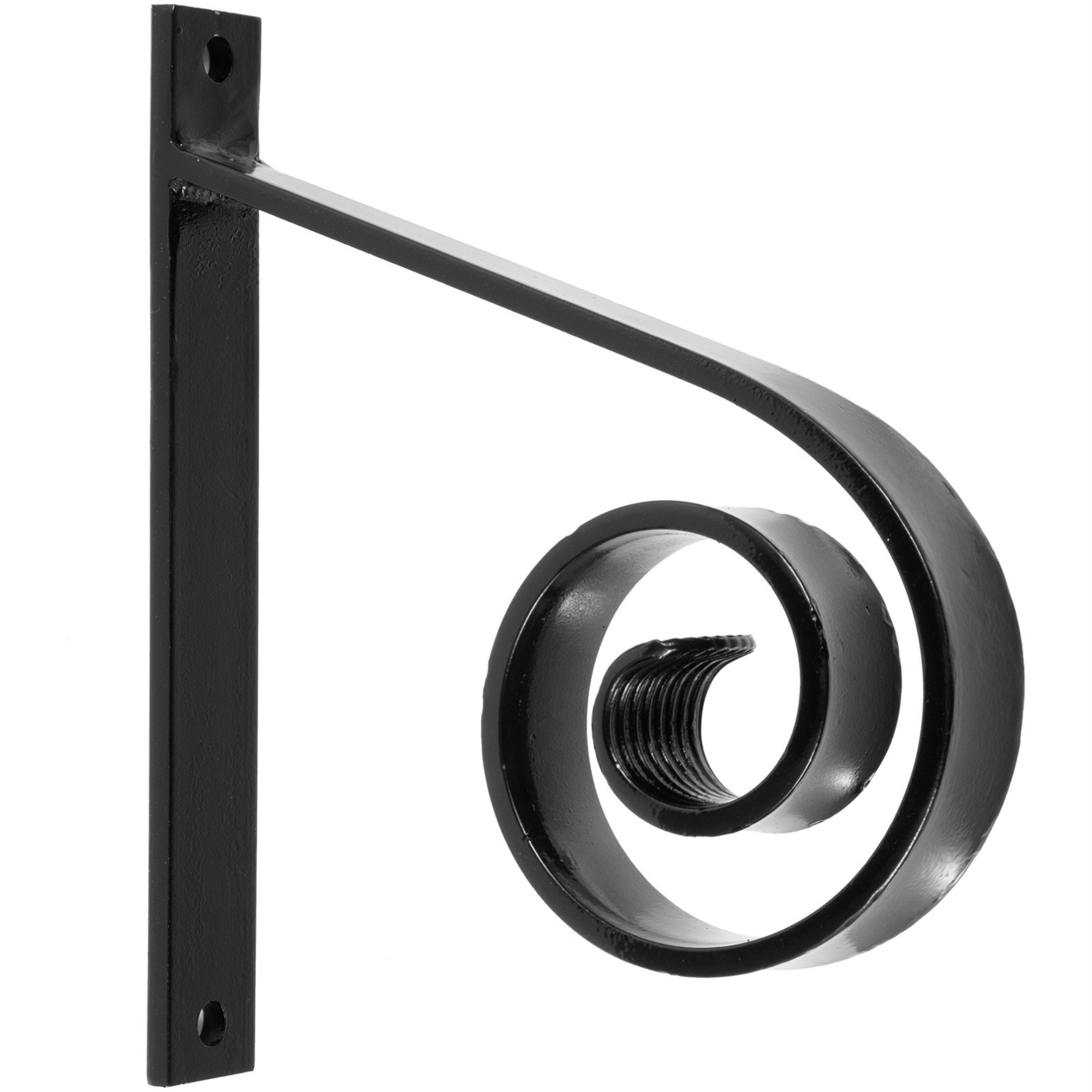 VEVOR Wrought Iron Grab Rail Handrail Railing One Step Black Wall Mount ...