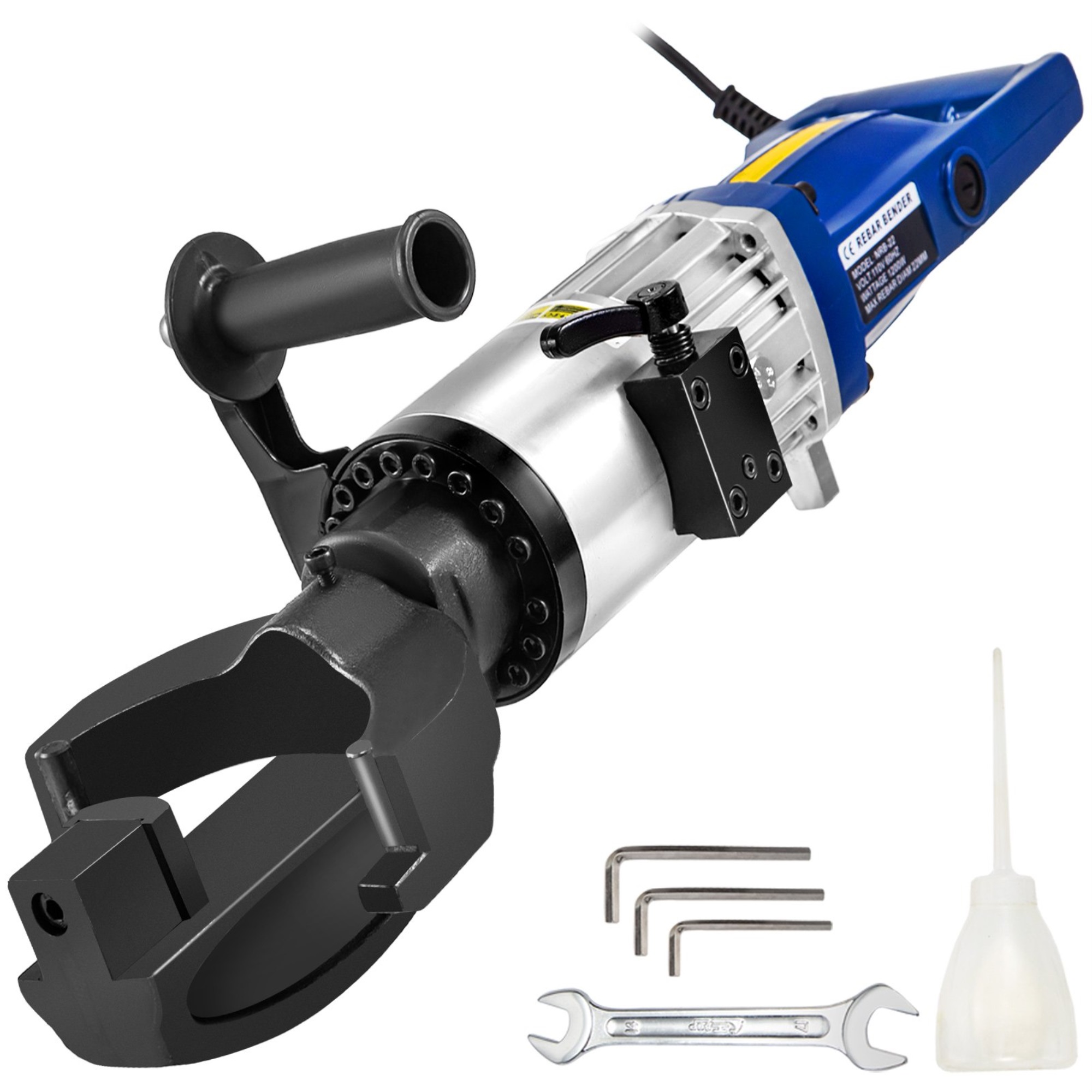 VEVOR Vevor Electric Hydraulic Rebar Bender 22mm 7/8" 1200w Hand Held ...