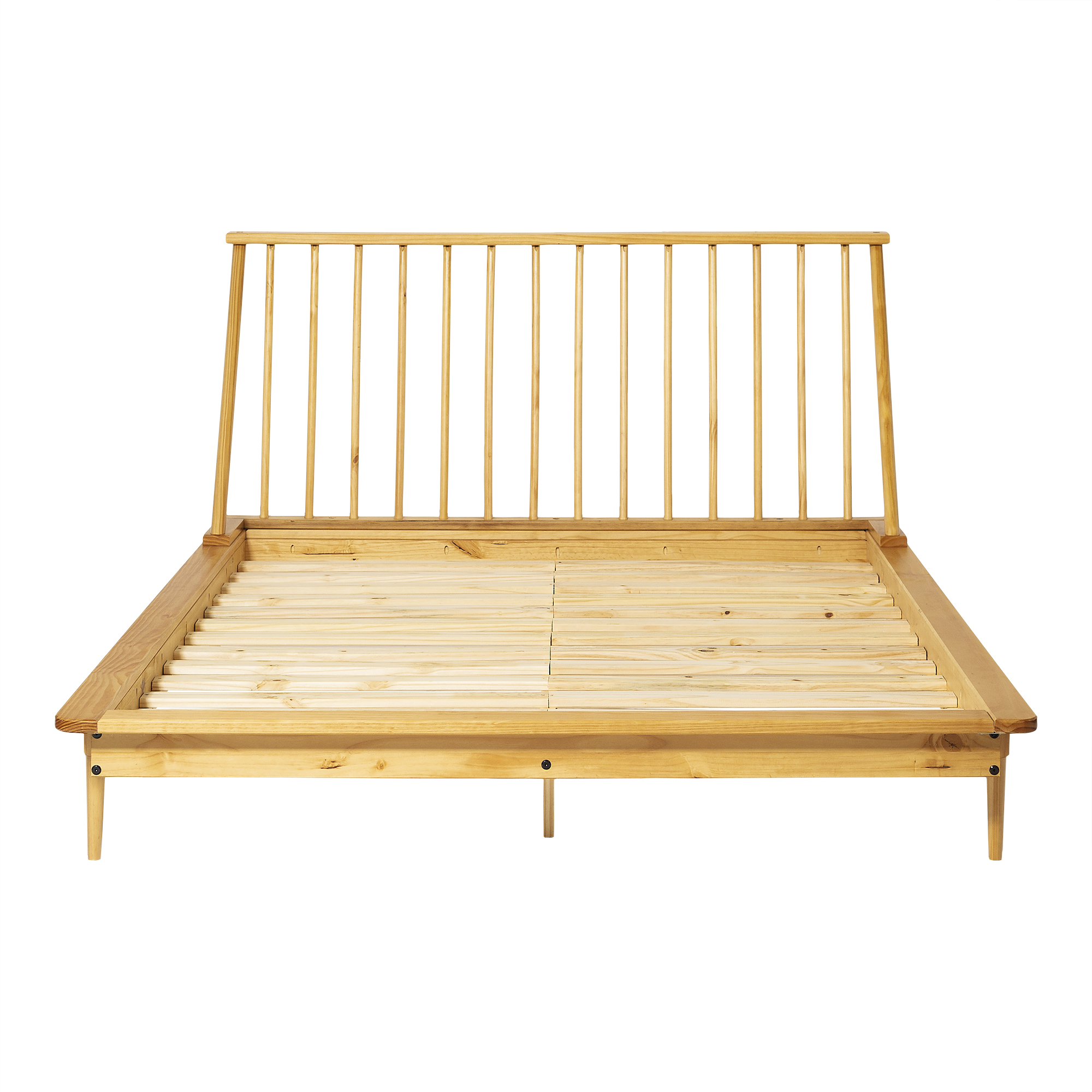 WalkerAEdisonAFurniture Company Modern Wood Queen Spindle Bed - Light Oak